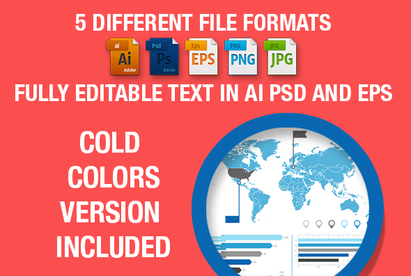 Colorful Infographics Set ~ Illustrations on Creative Market