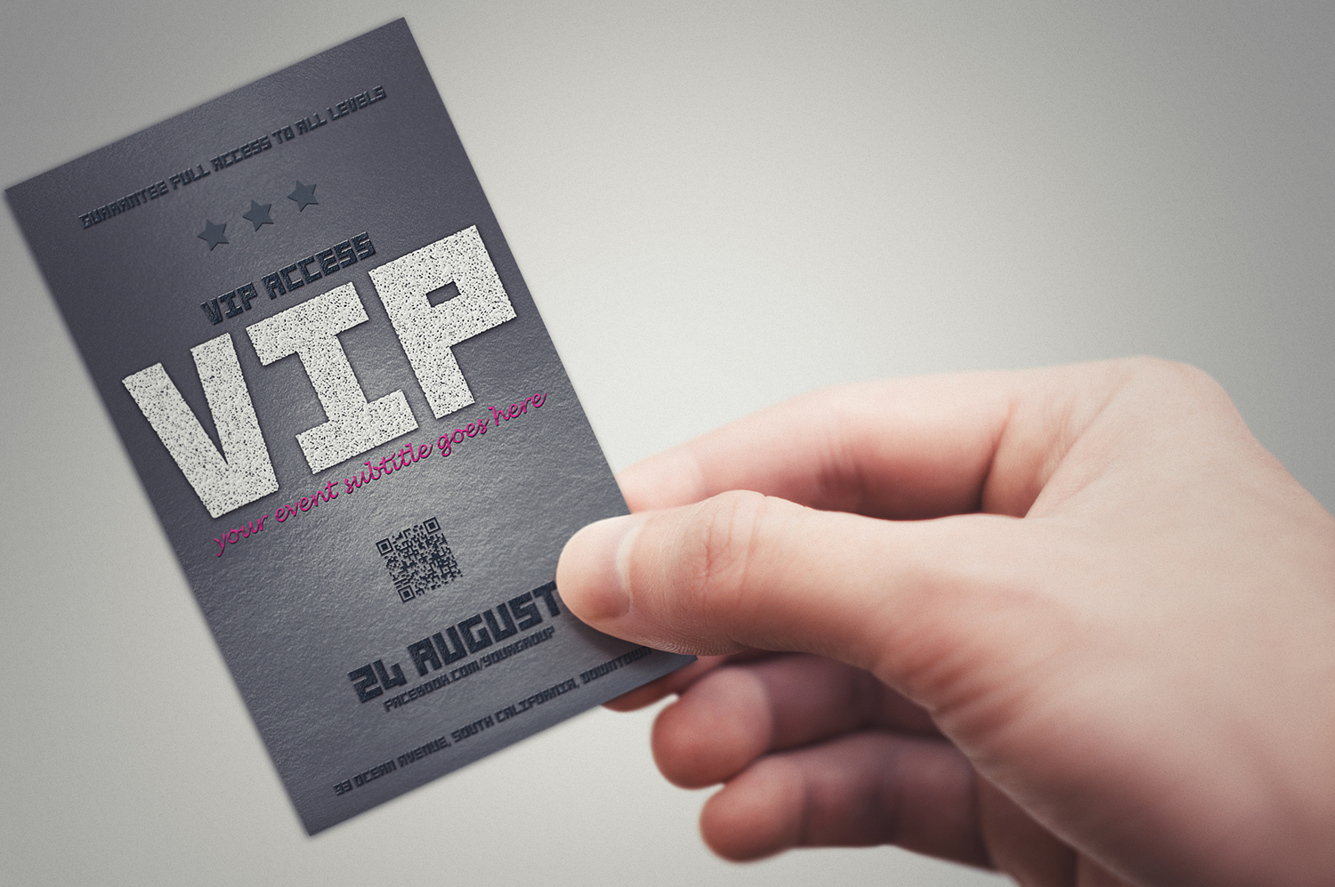 Elegant VIP PASS card 2 styles ~ Card Templates on Creative Market