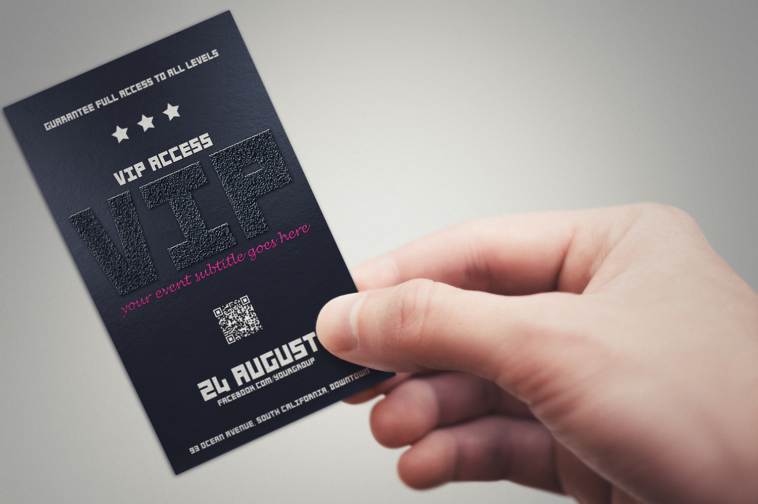 Elegant VIP PASS card 2 styles ~ Card Templates on Creative Market