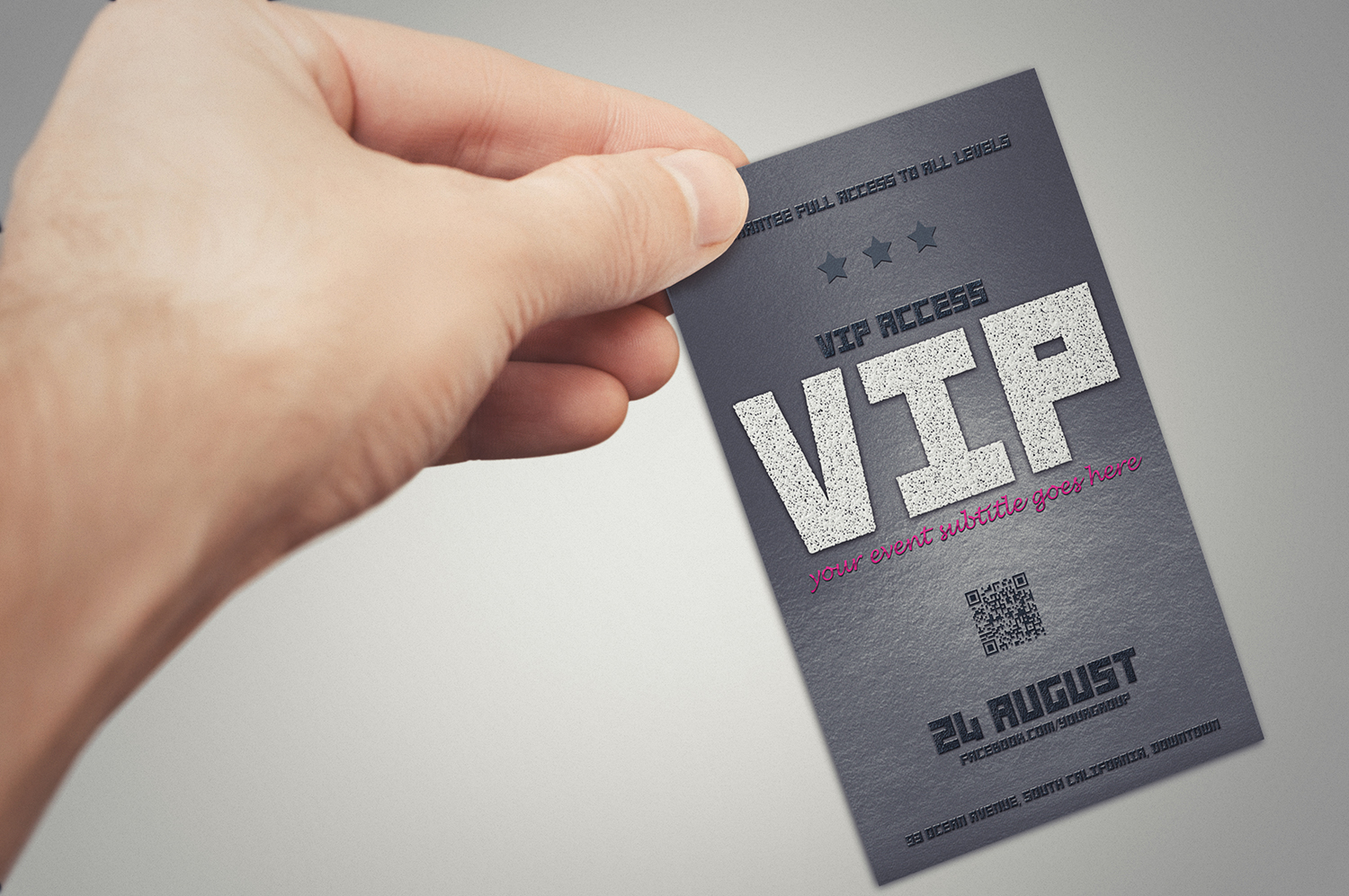 Elegant VIP PASS card 2 styles ~ Card Templates on Creative Market