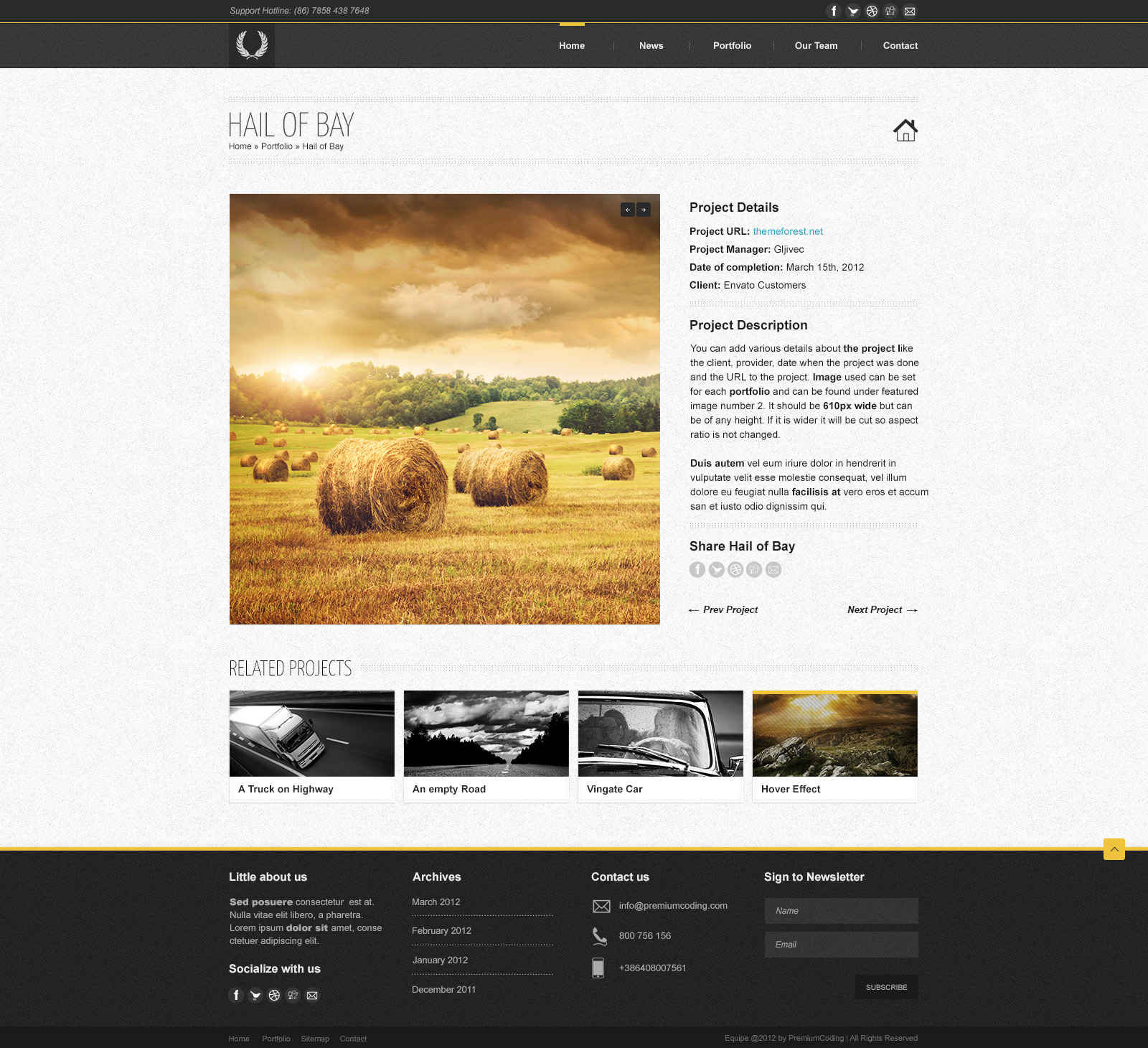 Daedra - responsive Portfolio Theme ~ WordPress Portfolio Themes on ...