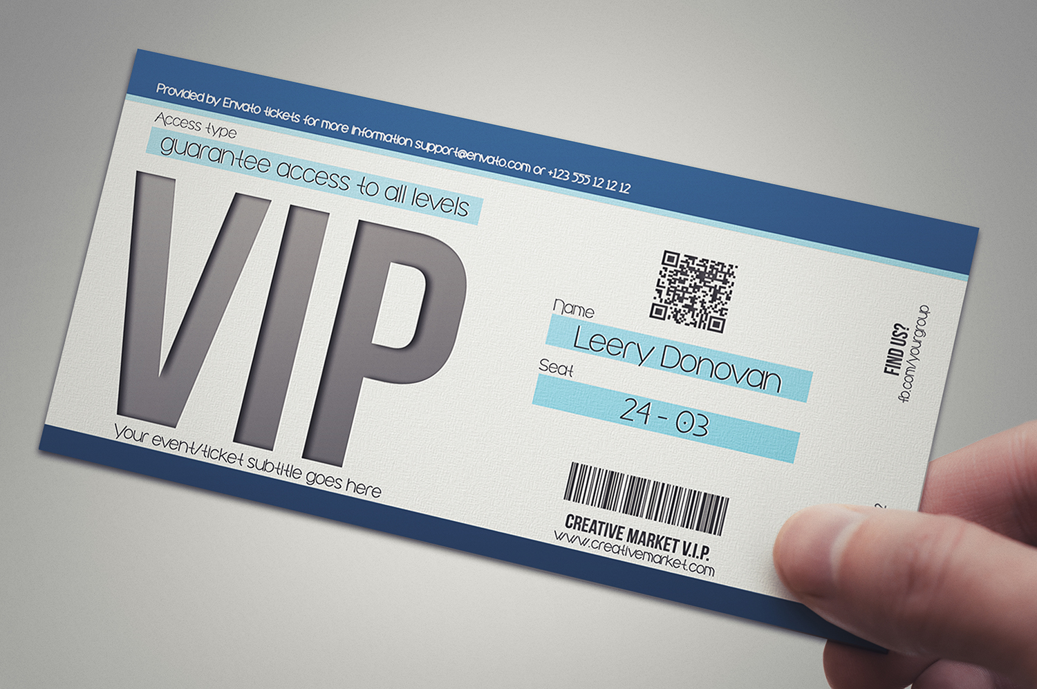 Multipurpose simple VIP PASS card ~ Card Templates on Creative Market