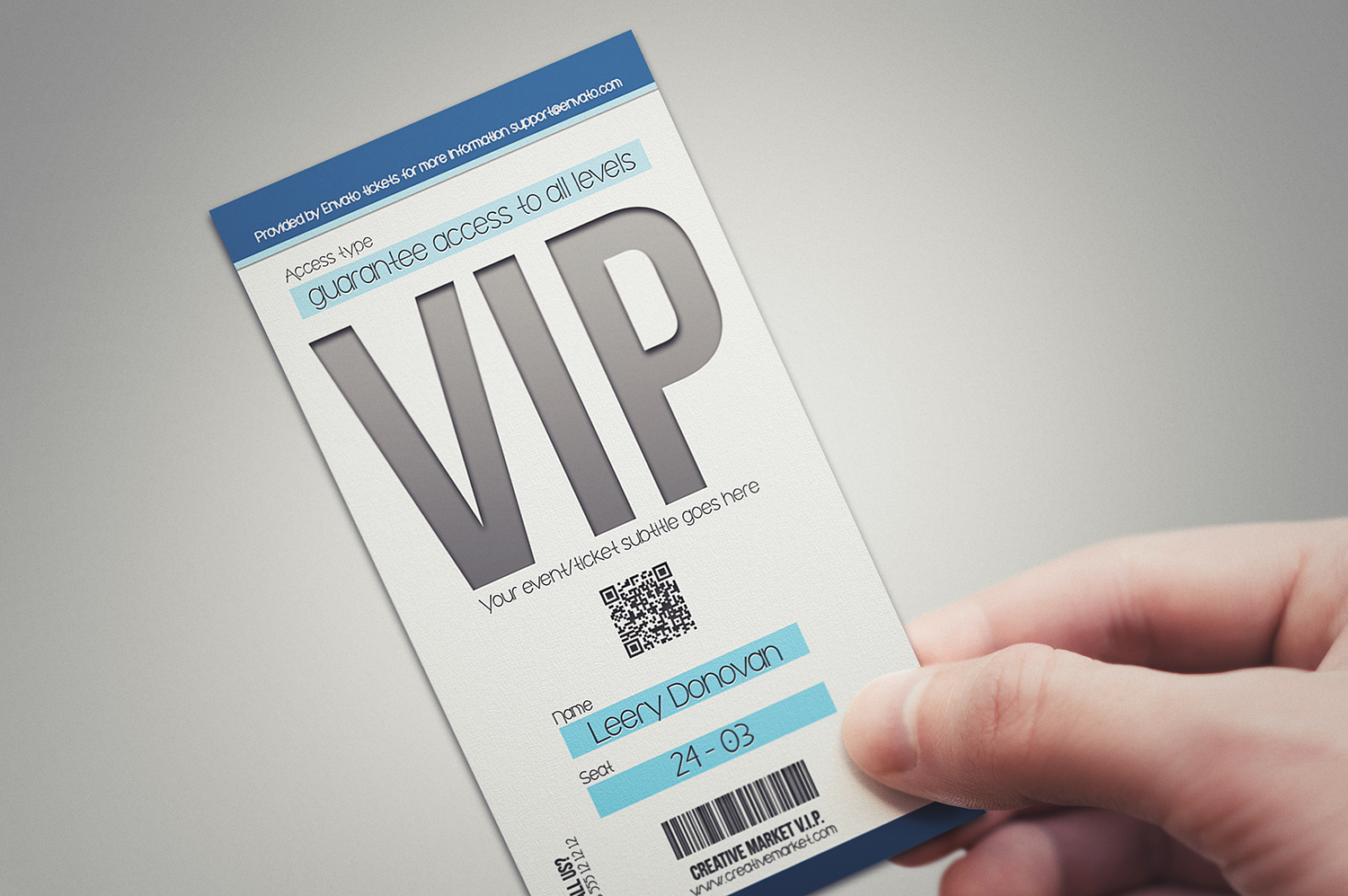 Multipurpose simple VIP PASS card ~ Card Templates on Creative Market