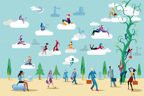 Digital Transformation ~ Illustrations on Creative Market