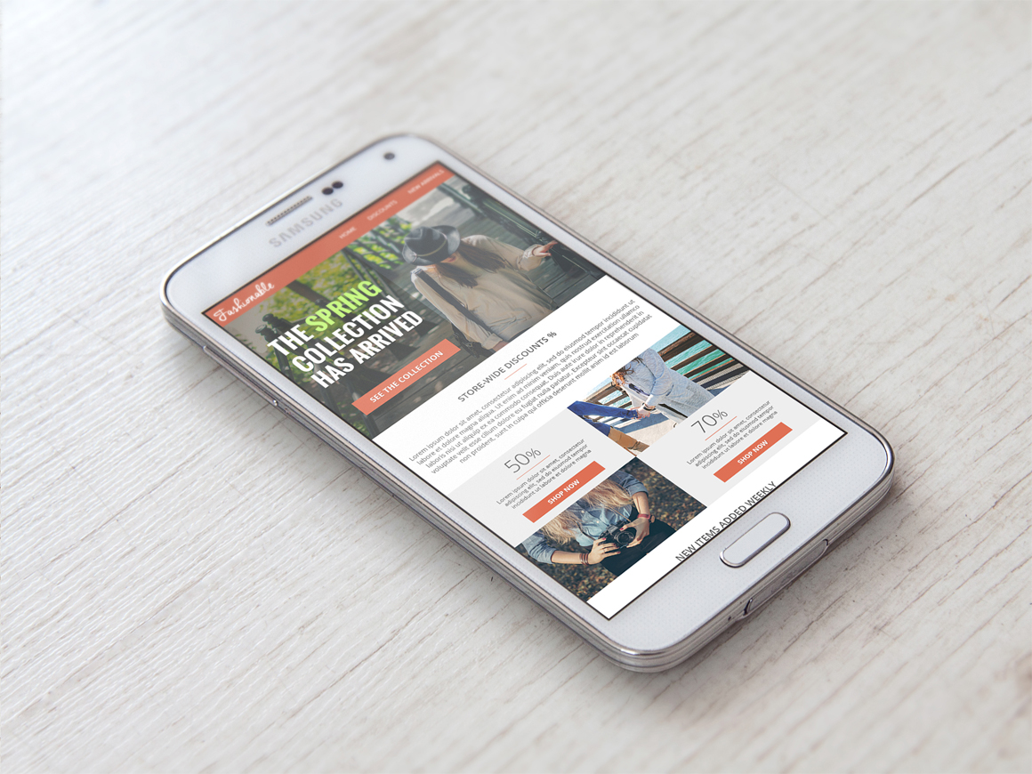 Fashion & Clothing Email Newsletter ~ Email Templates on Creative Market