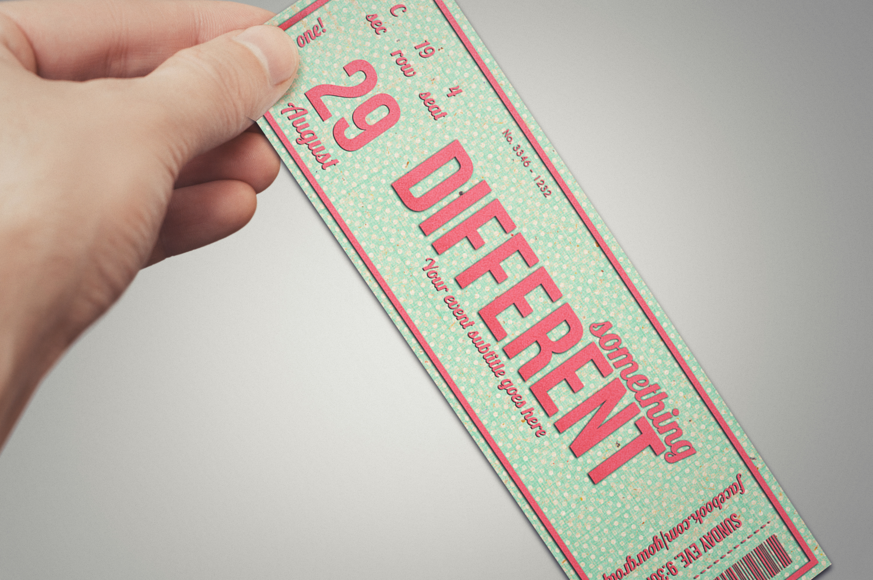 Multipurpose retro ticket 03 ~ Card Templates on Creative Market
