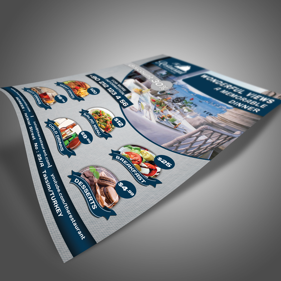 Restaurant Flyer Template ~ Flyer Templates on Creative Market