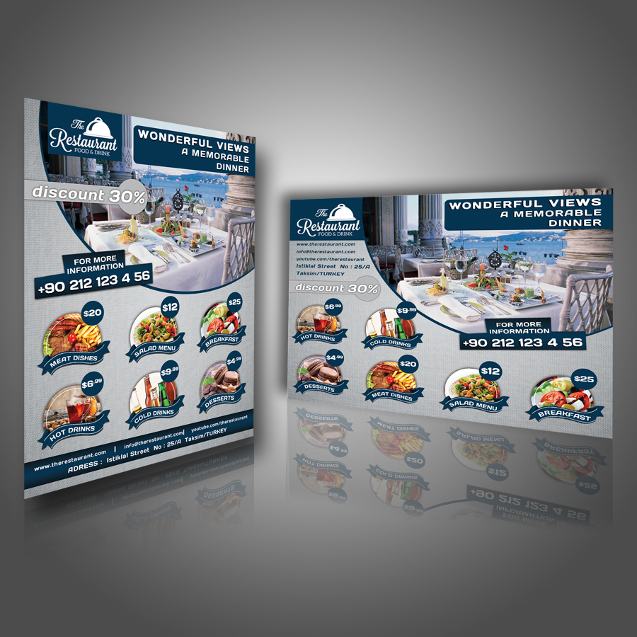 Restaurant Flyer Template ~ Flyer Templates on Creative Market
