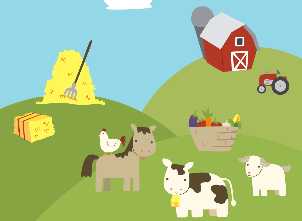 Cartoon Farm Print Pack ~ Patterns on Creative Market