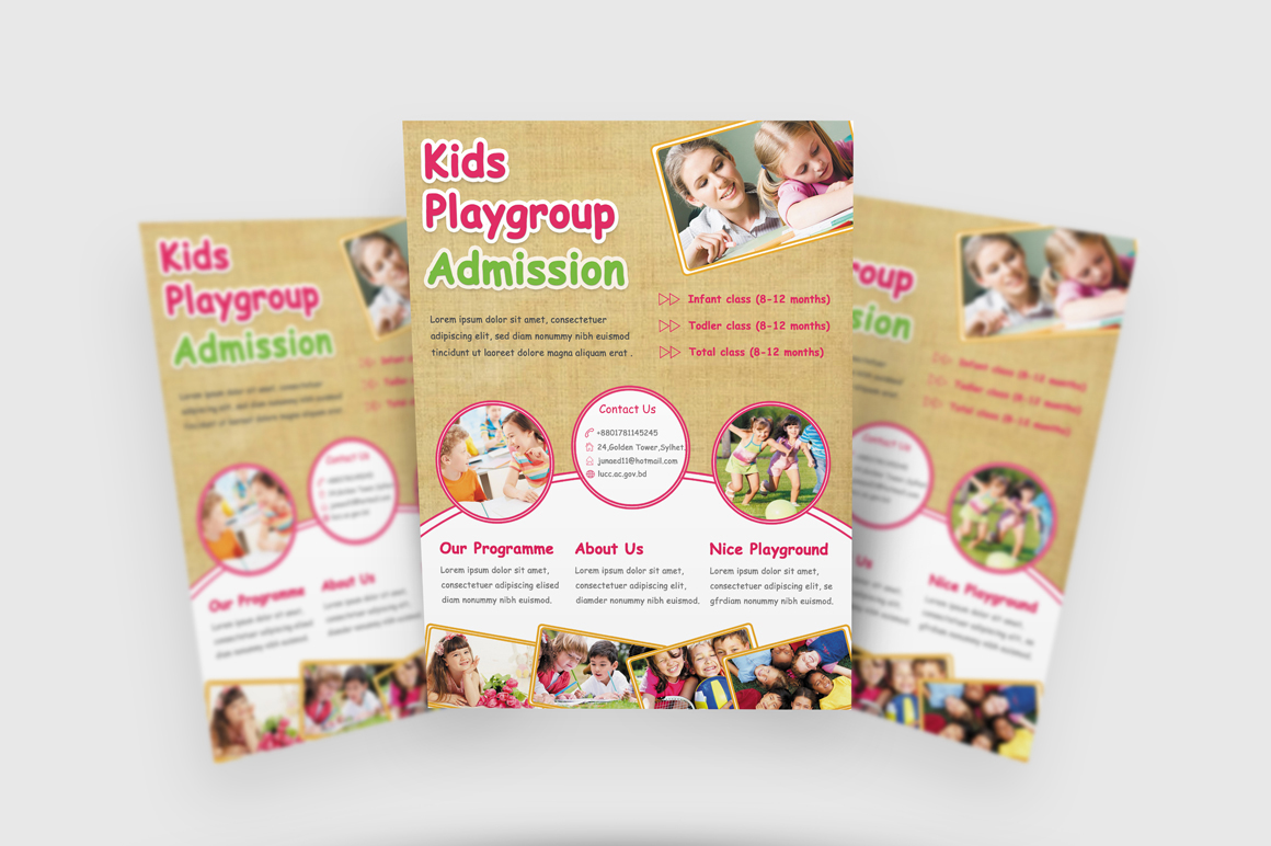 Kids Education Flyer Templates ~ Flyer Templates on Creative Market