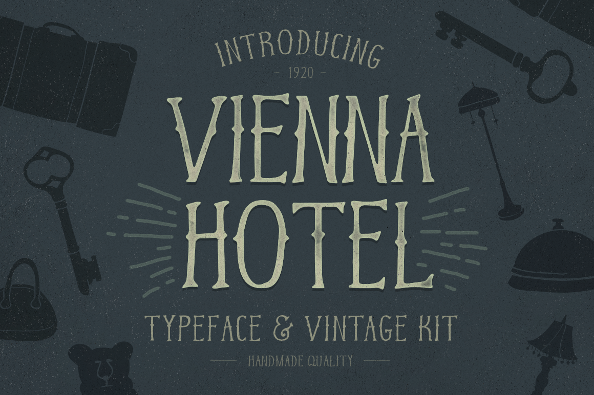 Vienna Hotel – Handmade Typeface ~ Display Fonts on Creative Market