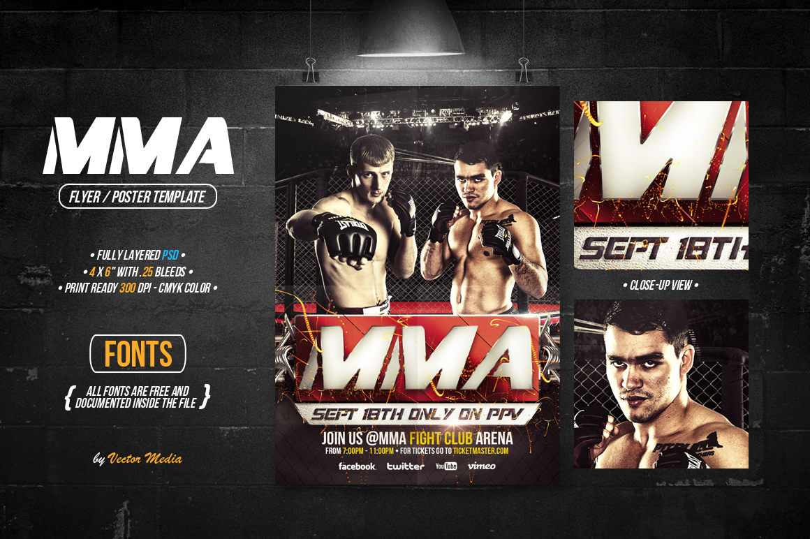 MMA - Flyer ~ Flyer Templates on Creative Market
