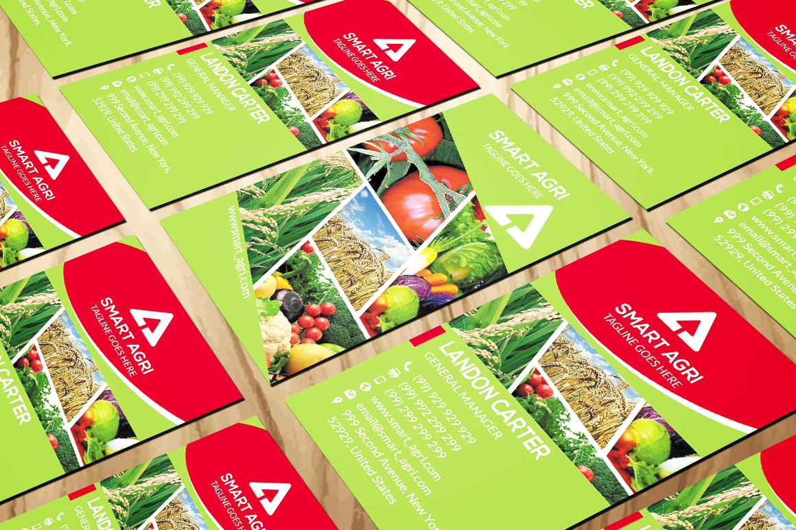 CT085 Agricultural business card ~ Business Card Templates on Creative ...