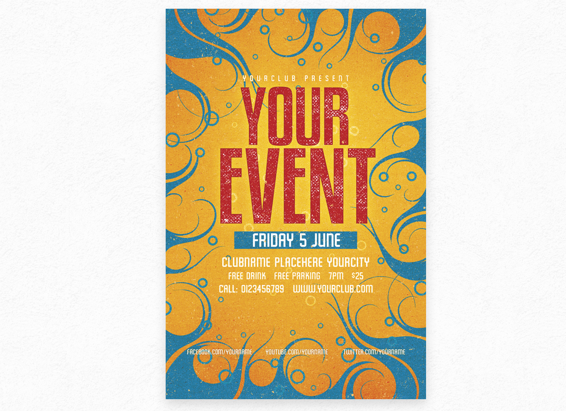 Event Flyer Template ~ Flyer Templates on Creative Market