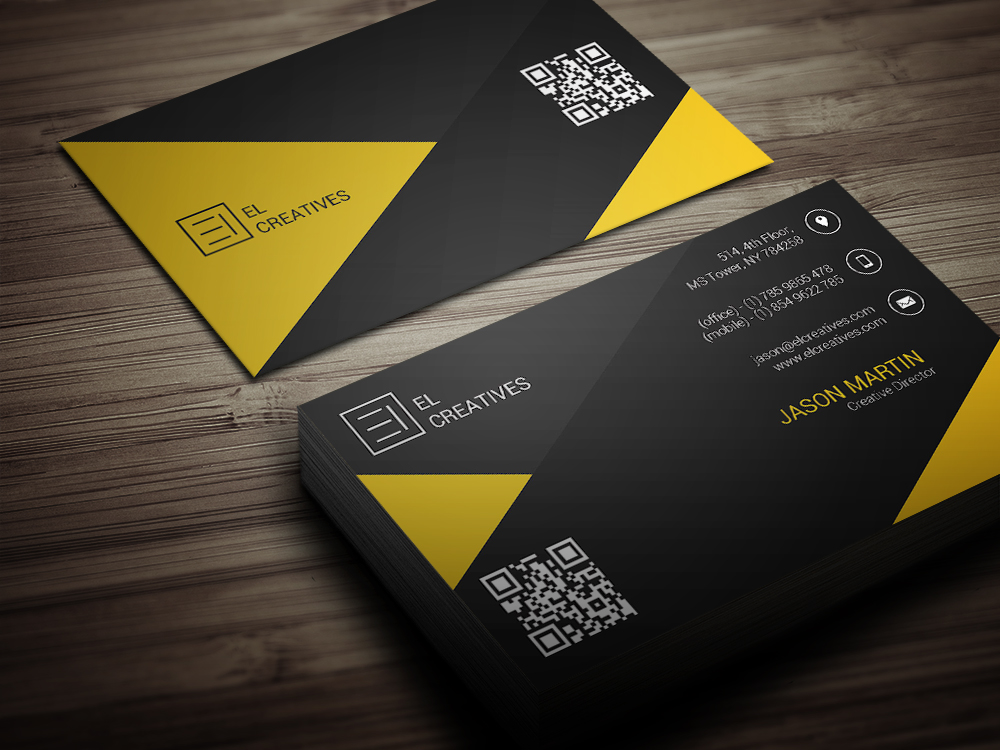 Creative Dark Business Card ~ Business Card Templates on Creative Market