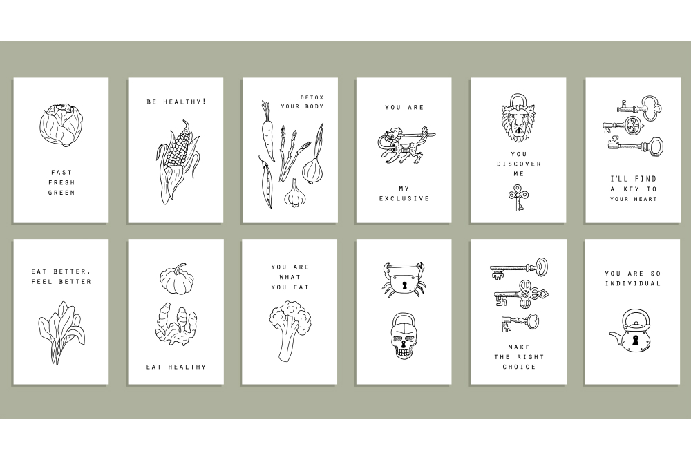 Set of funny cards ~ Card Templates on Creative Market