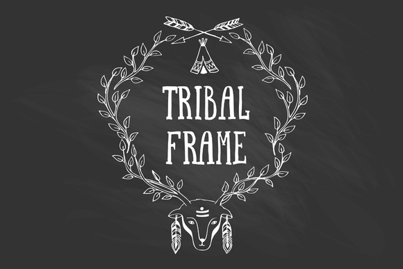 Collection of tribal frames ~ Graphics on Creative Market