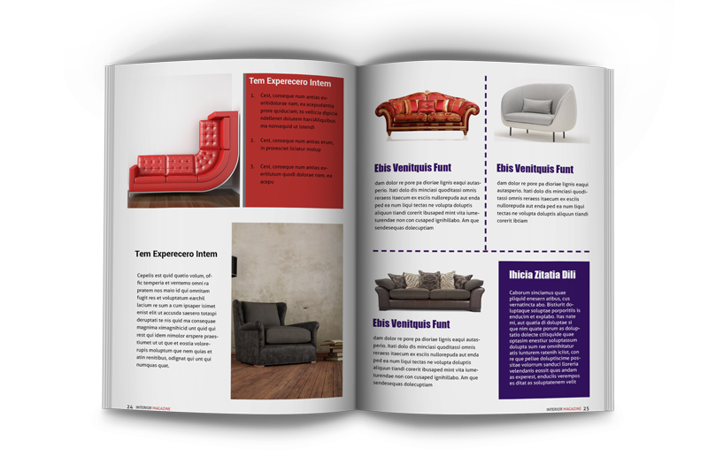 Minimal Furniture Magazine ~ Magazine Templates on Creative Market