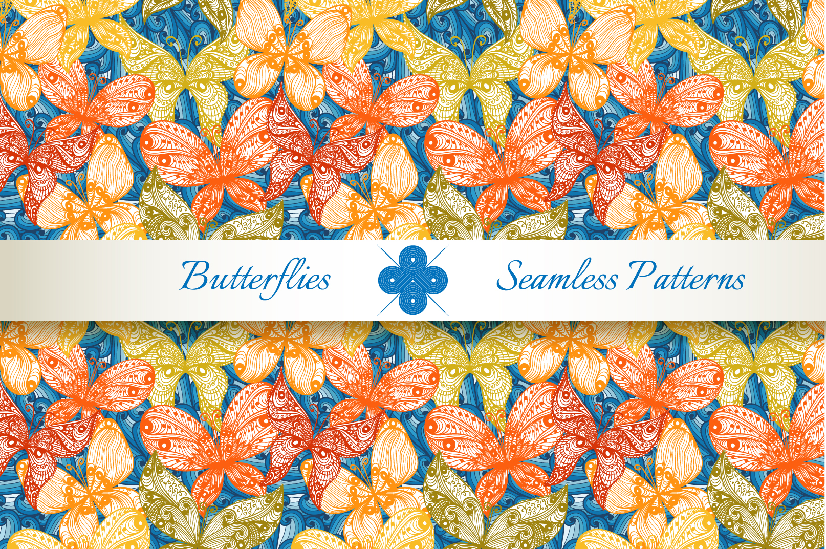 Butterflies seamless patterns ~ Patterns on Creative Market