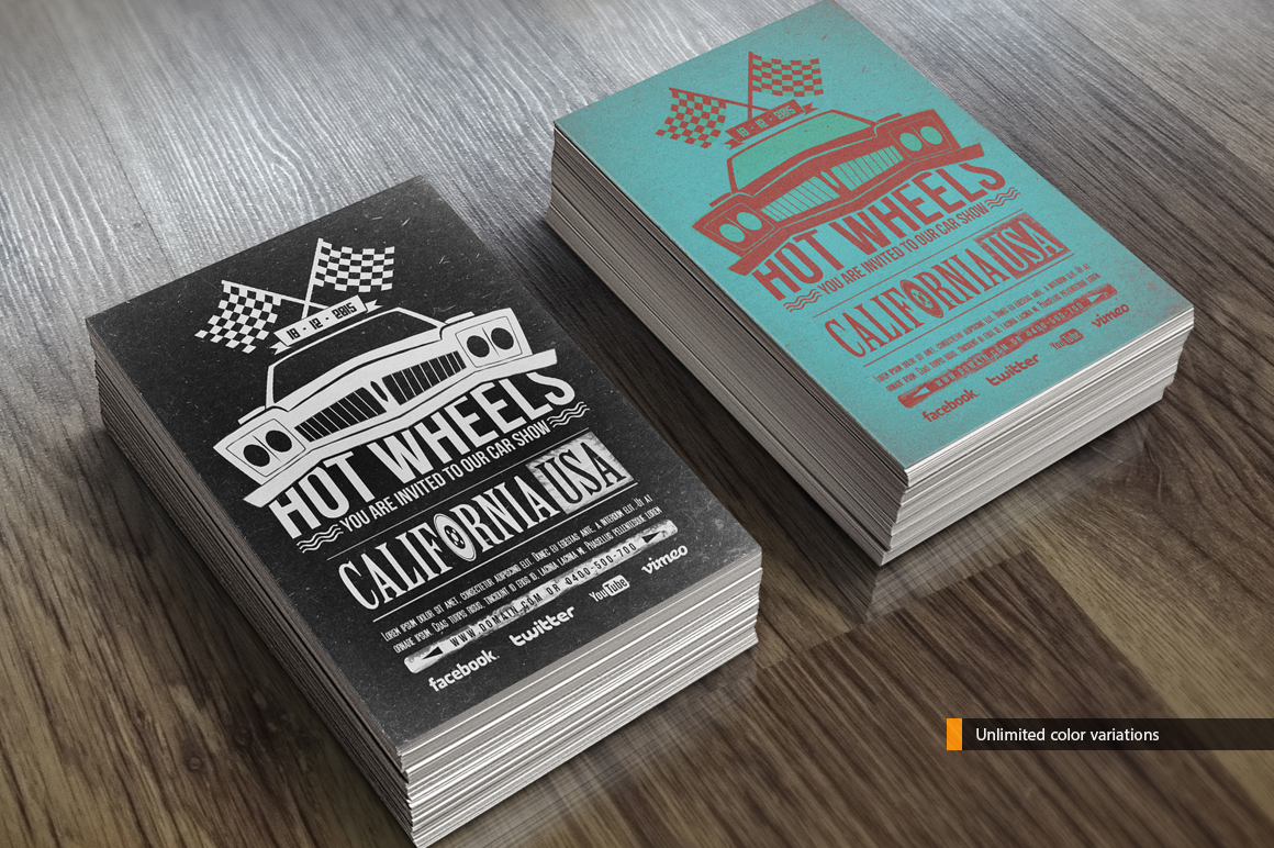 Car Show - Invitation ~ Invitation Templates on Creative Market