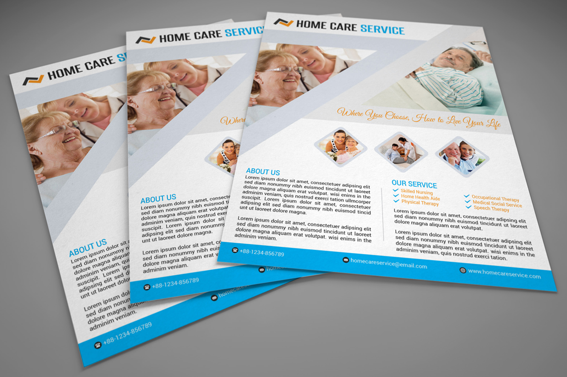 Home Care Flyer ~ Flyer Templates on Creative Market