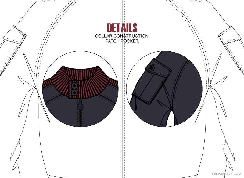Men Bomber Jacket Clothing Template ~ Illustrations on Creative Market