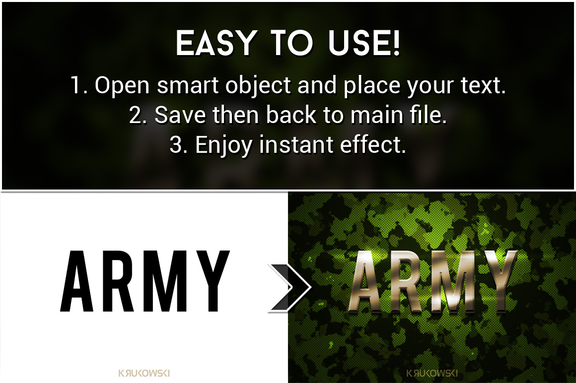 Military Text Effects ~ Add-Ons on Creative Market