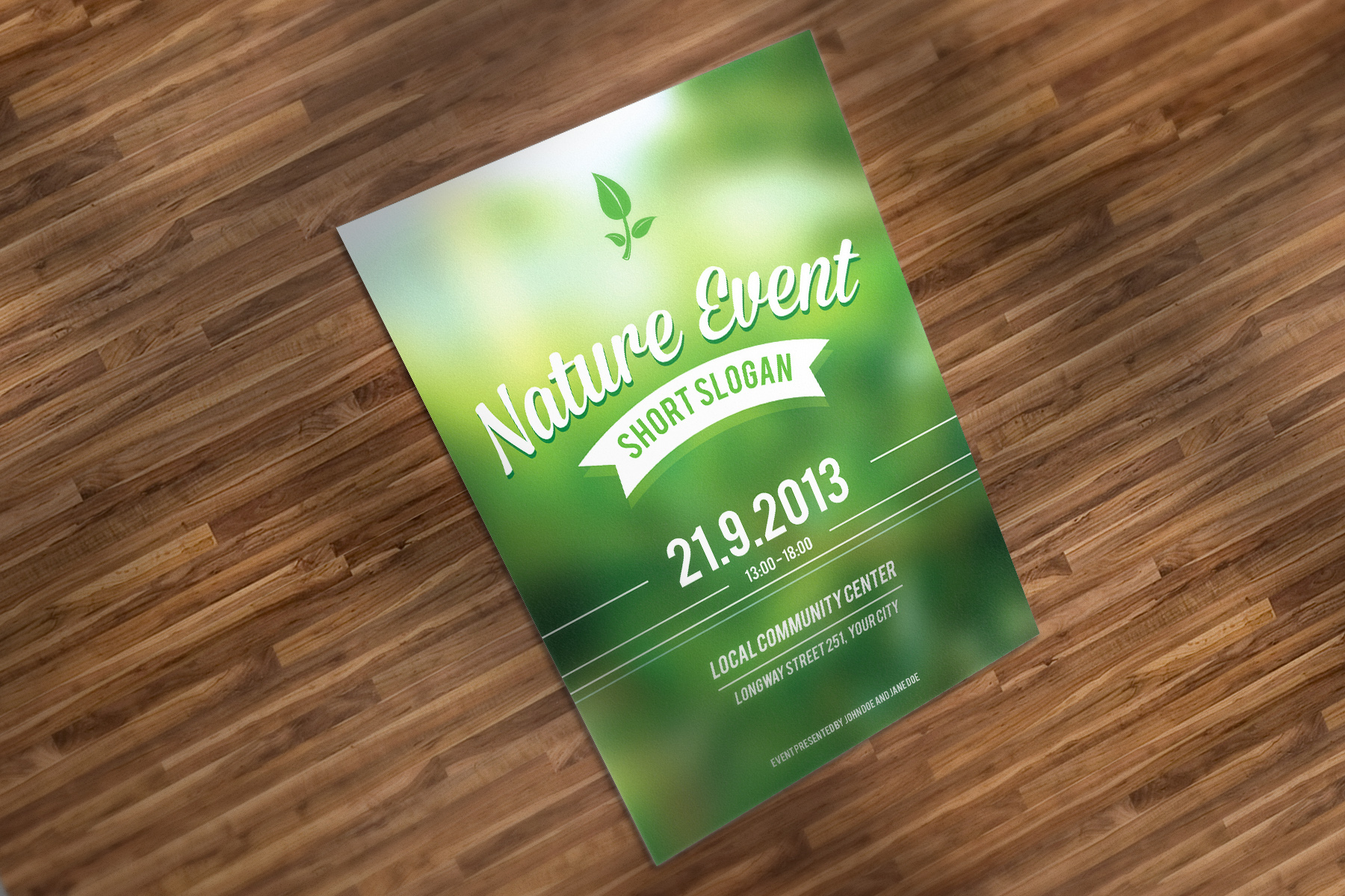 Nature Event Flyer PSD ~ Flyer Templates on Creative Market