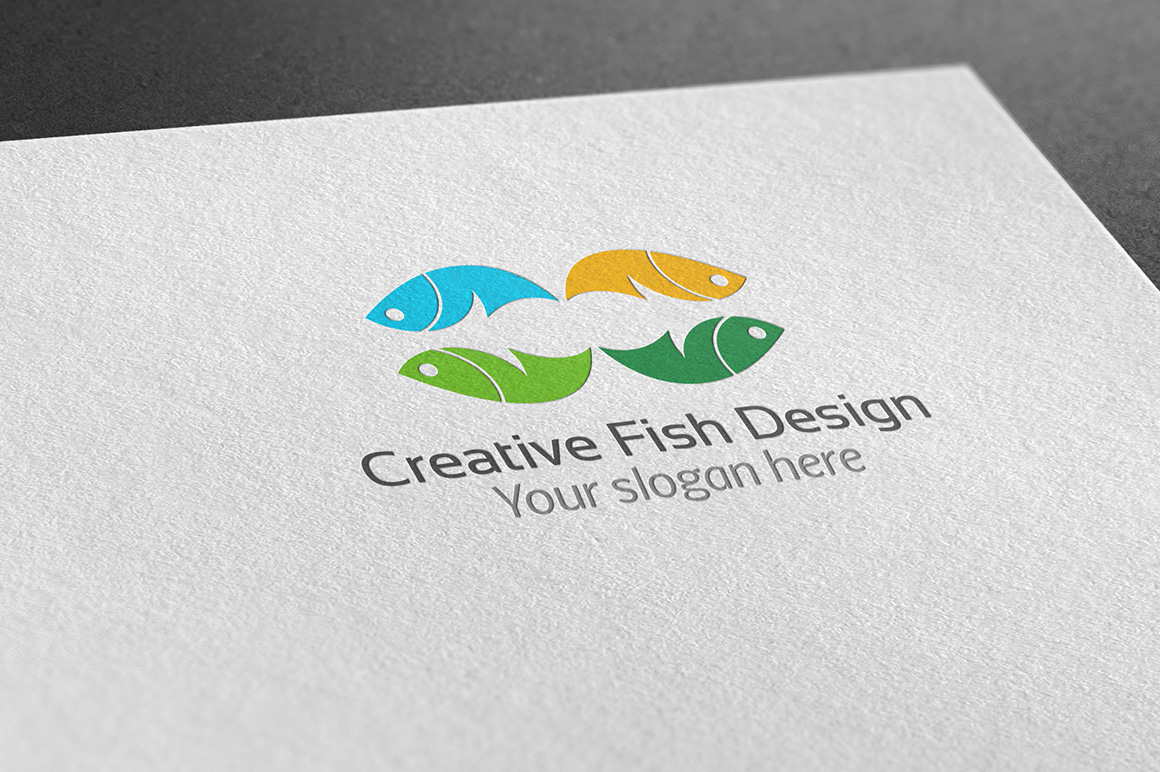 Creative Fish Design Logo ~ Logo Templates on Creative Market