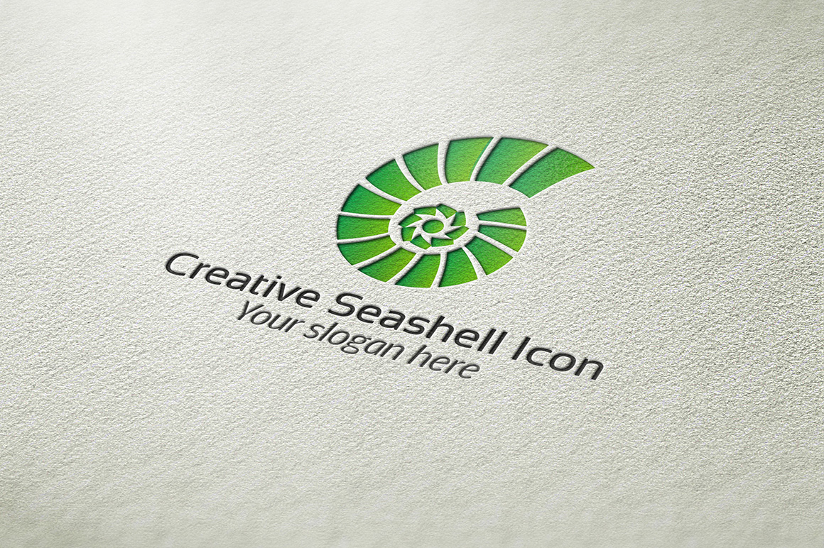 Creative Seashell Icon Logo ~ Logo Templates on Creative Market