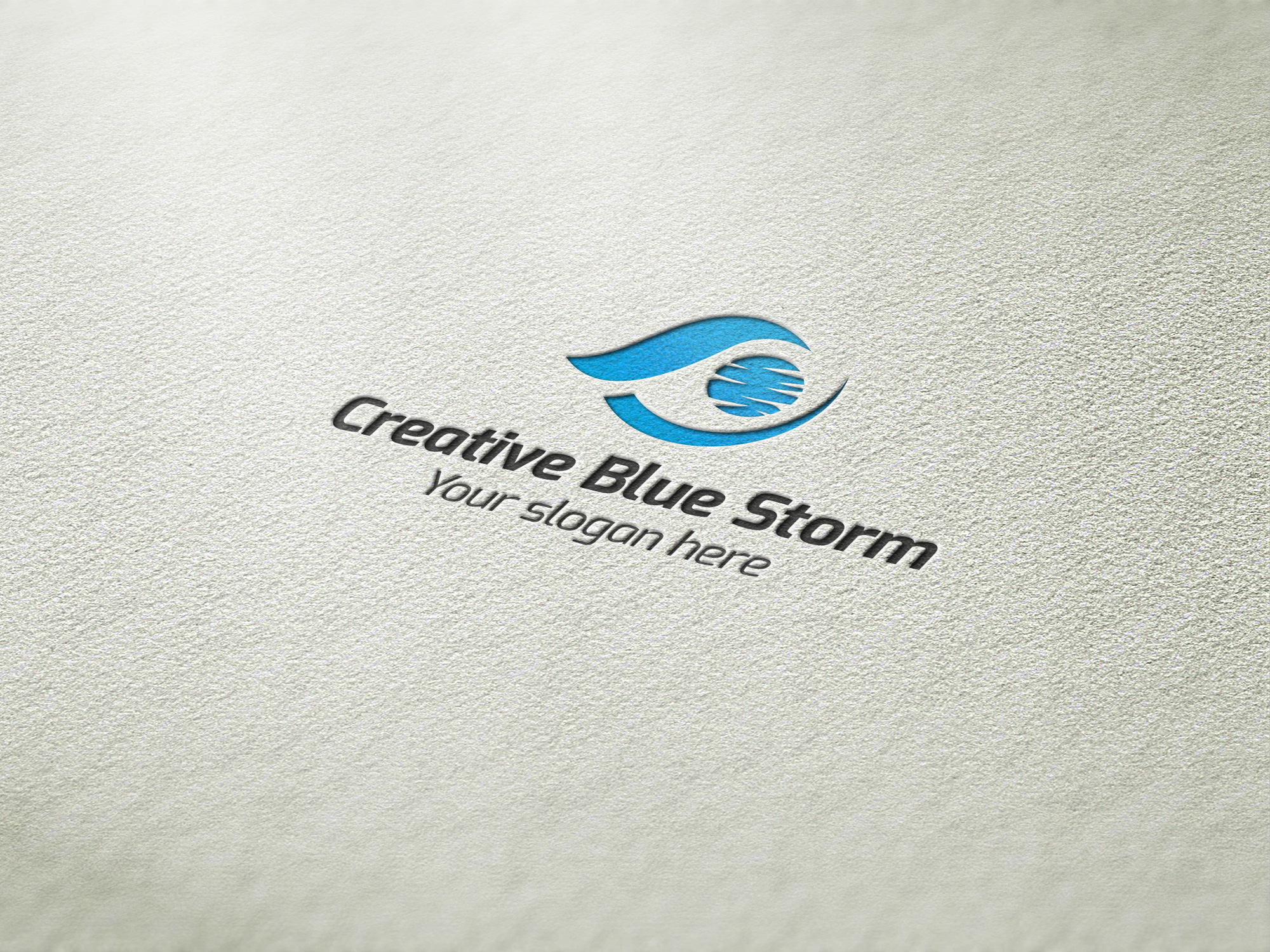 Creative Blue Storm Logo ~ Logo Templates on Creative Market
