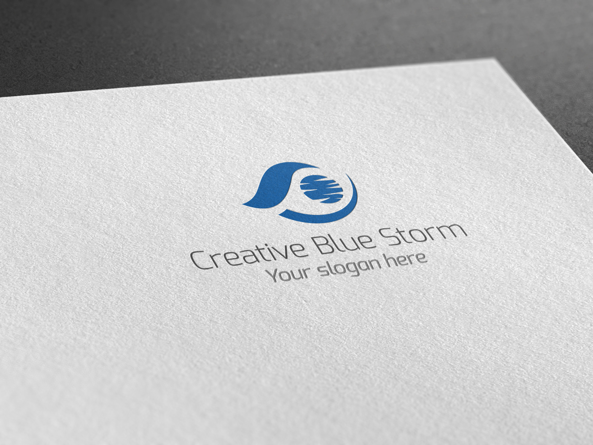 Creative Blue Storm Logo ~ Logo Templates on Creative Market