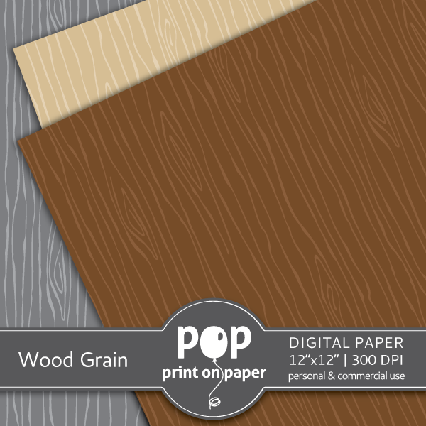 Wood Grain - 16 digital papers ~ Patterns on Creative Market