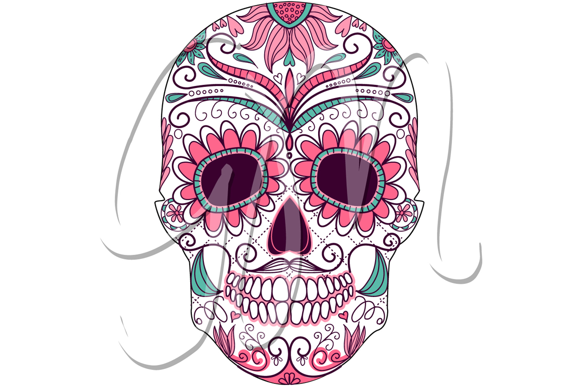 Sugar Skull Day of the Dead Clip Art ~ Illustrations on Creative Market