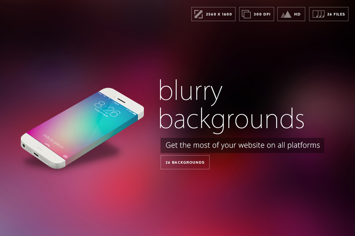 26 Blurry Backgrounds Pack ~ Textures on Creative Market