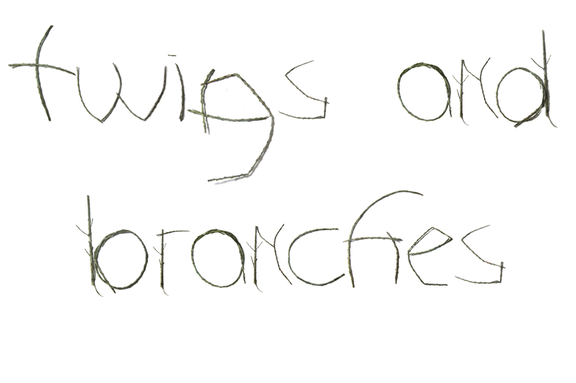 Twigs and Branches font in psd ~ Sans Serif Fonts on Creative Market
