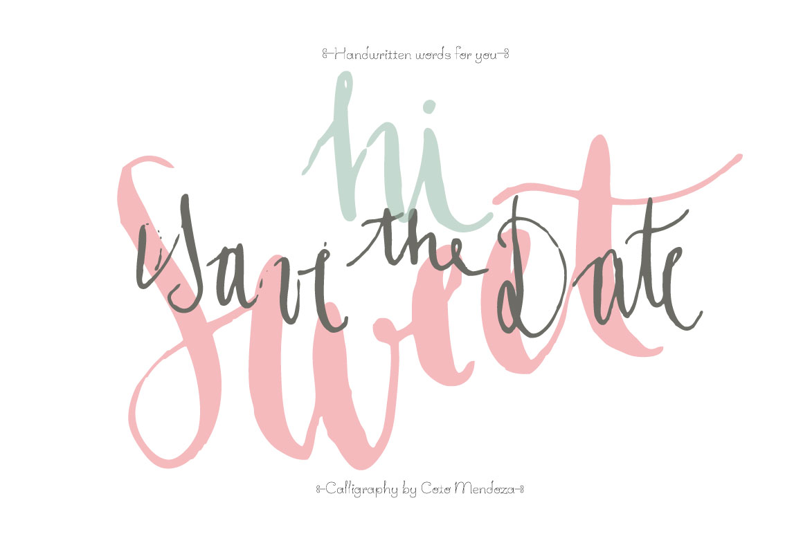 Handwritten words for you ~ Illustrations on Creative Market