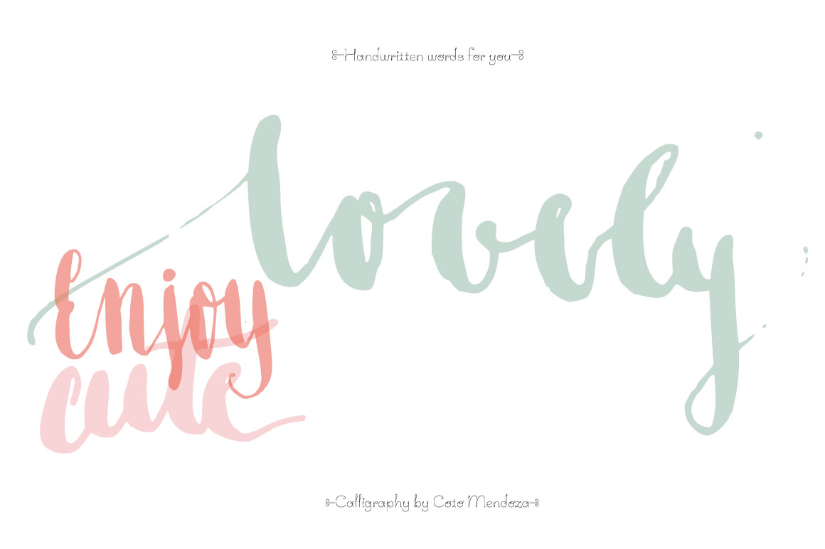 Handwritten words for you ~ Illustrations on Creative Market