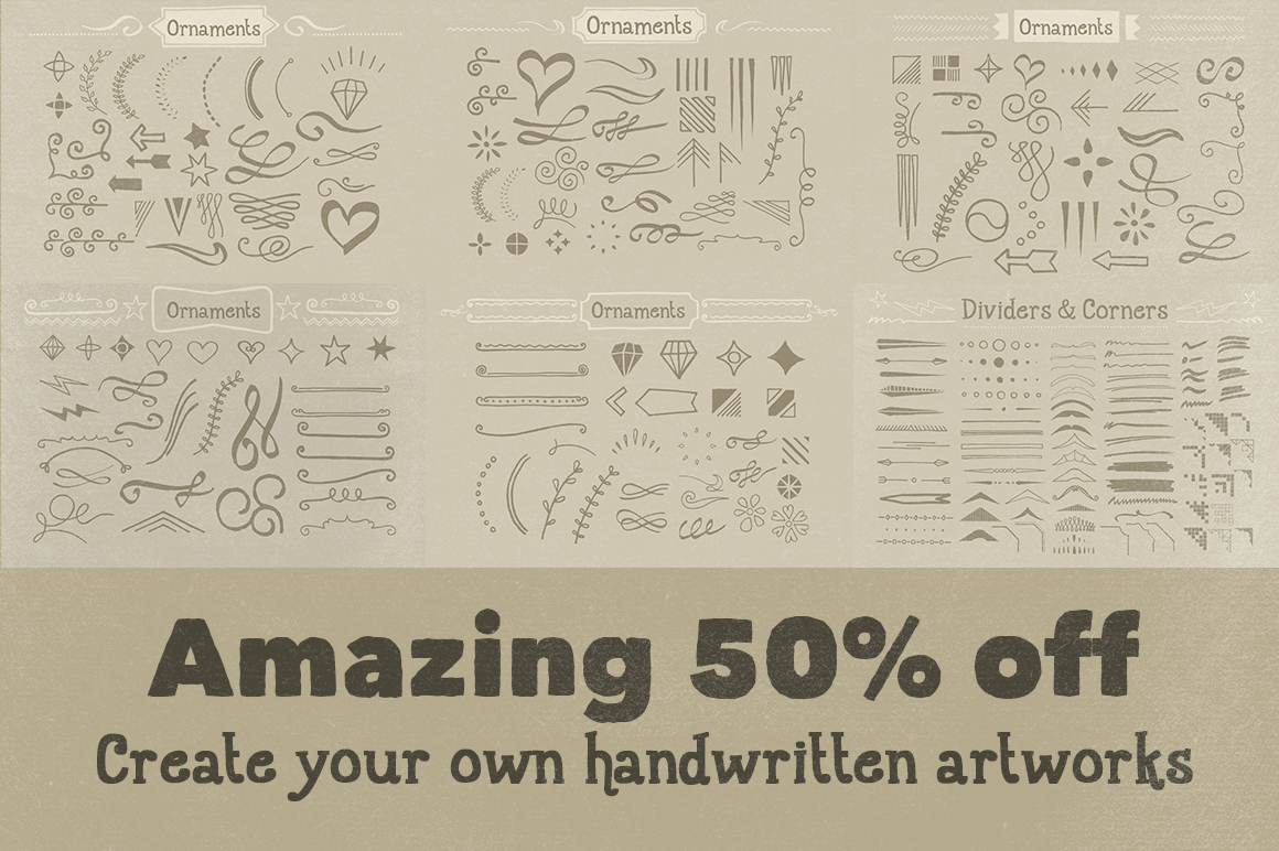 890 Handwritten Shapes (50% OFF) ~ Objects on Creative Market