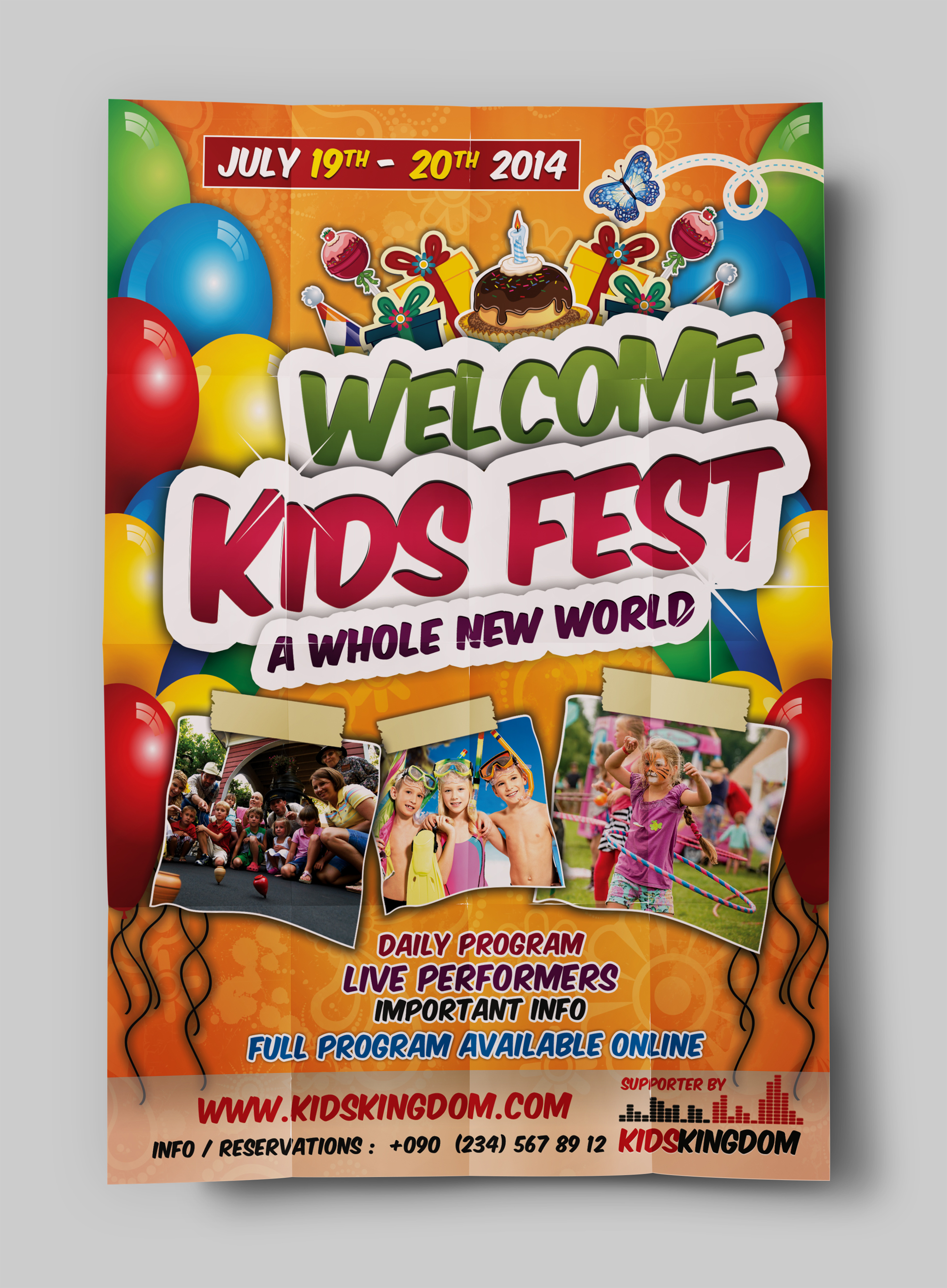 Kids Festival Flyers ~ Flyer Templates on Creative Market
