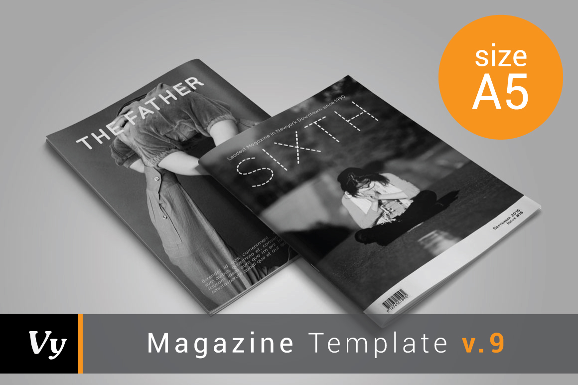 A5 Sixth Magazine Template ~ Magazine Templates on Creative Market