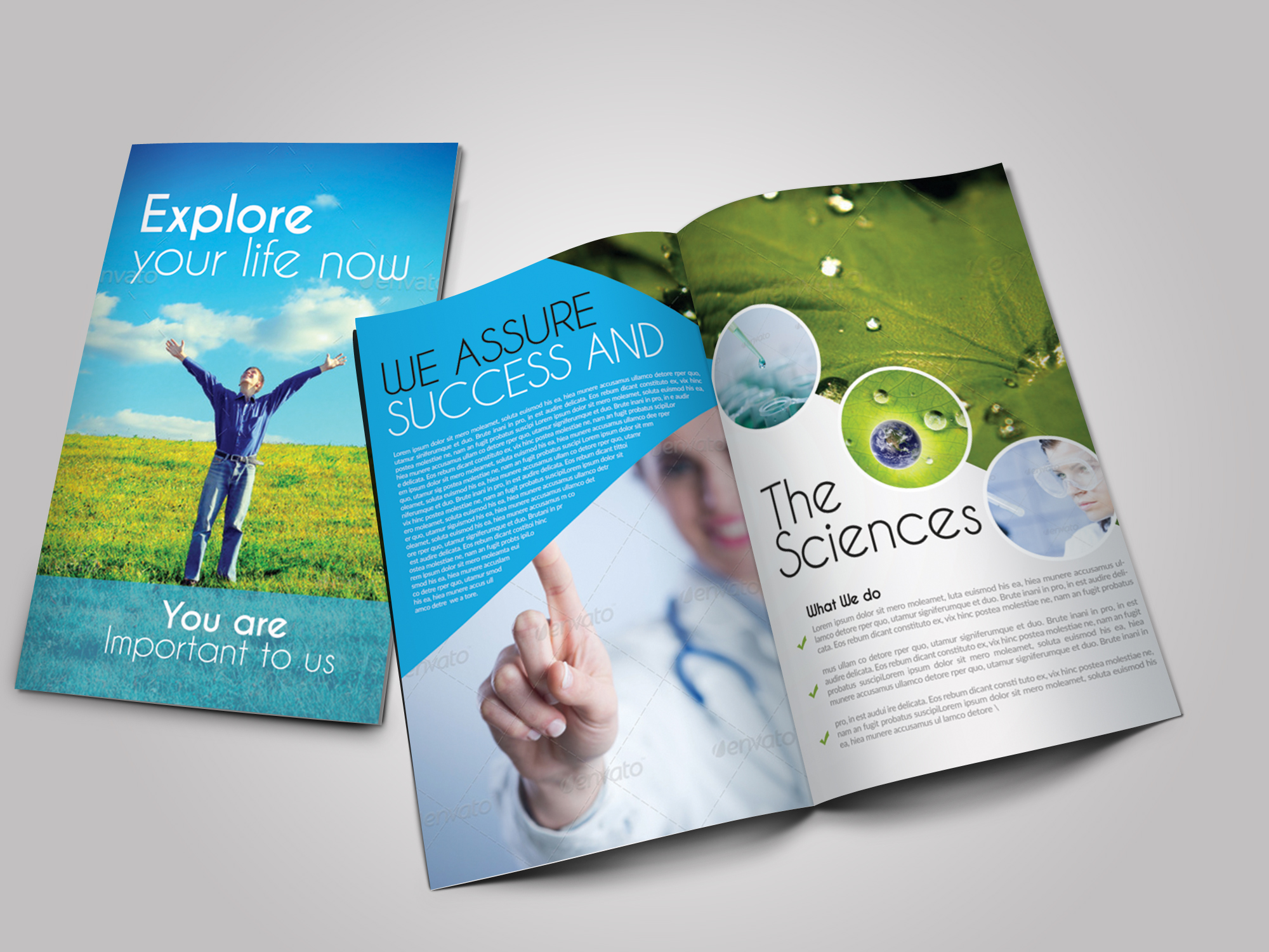 Scientific Medical Bifold Brochure ~ Brochure Templates on Creative Market