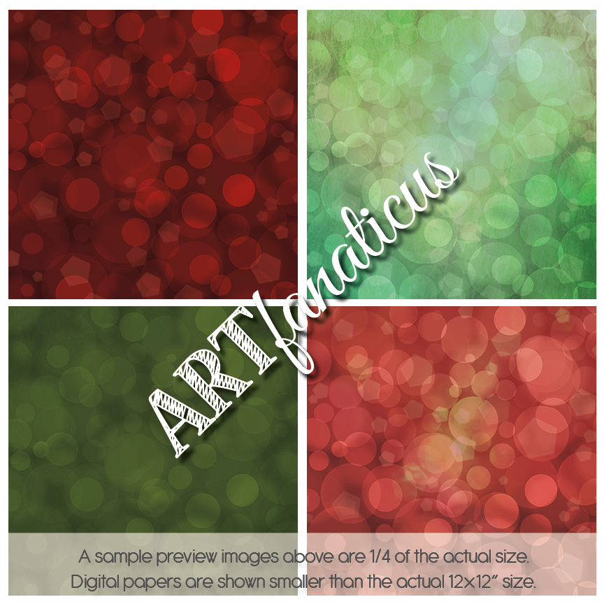 CHRISTMAS BOKEH ~ Textures on Creative Market