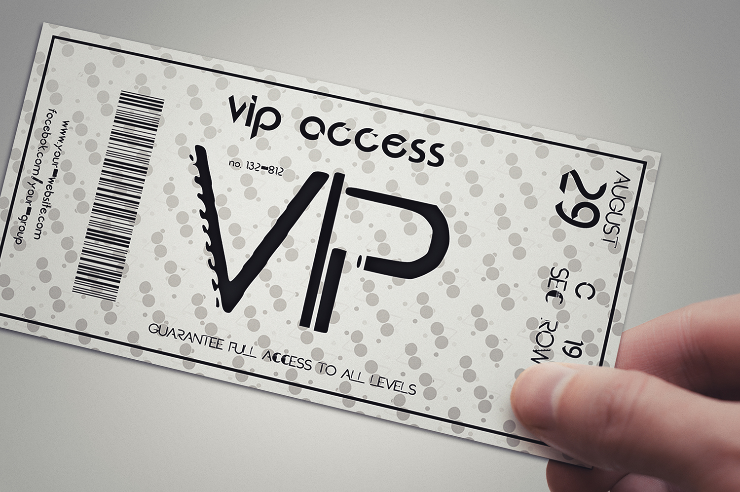 Elegant simple VIP PASS card ~ Card Templates on Creative Market