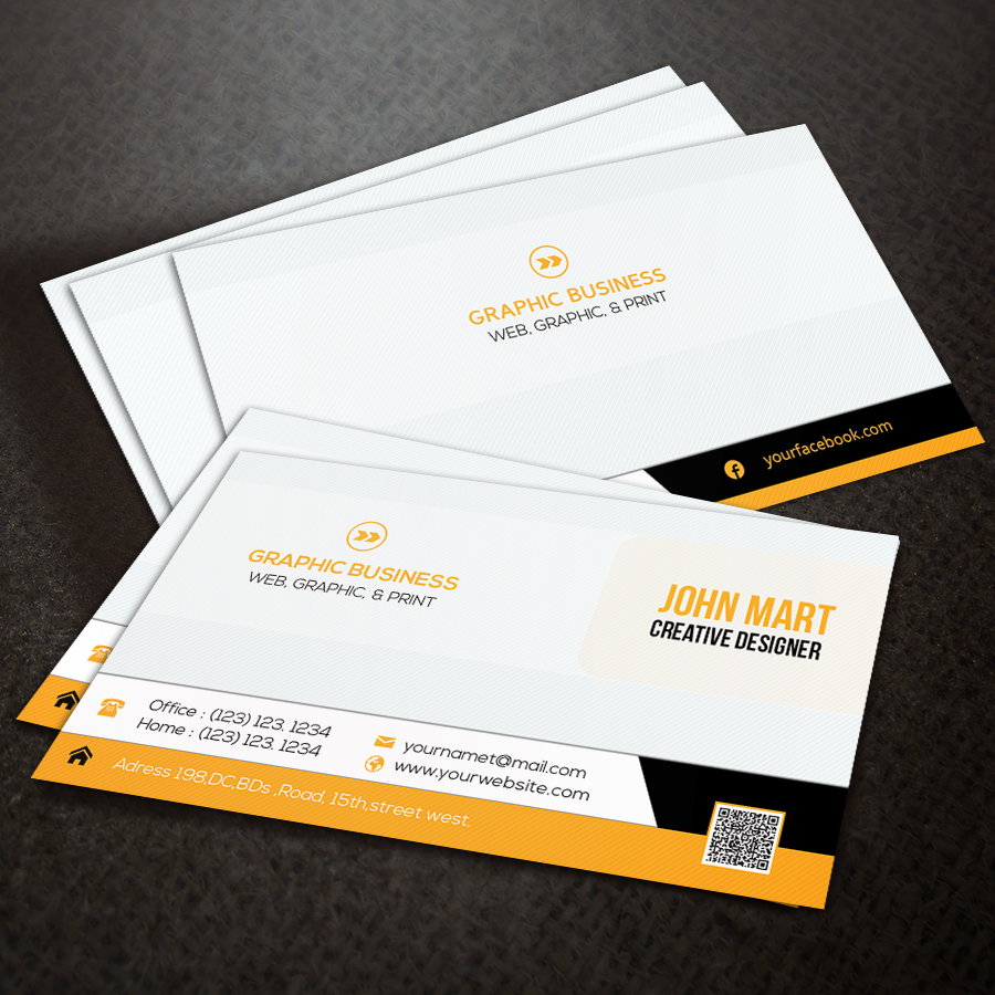 Creative Business Card v.15 ~ Business Card Templates on Creative Market