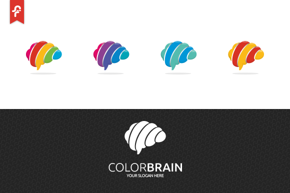 Color Brain Logo ~ Logo Templates on Creative Market
