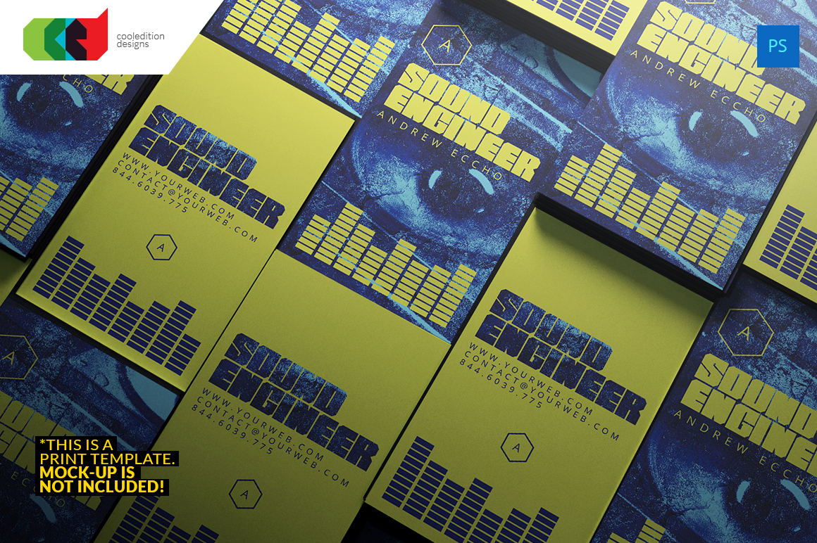 Sound Engineer - Business Card 47 ~ Business Card Templates on Creative ...