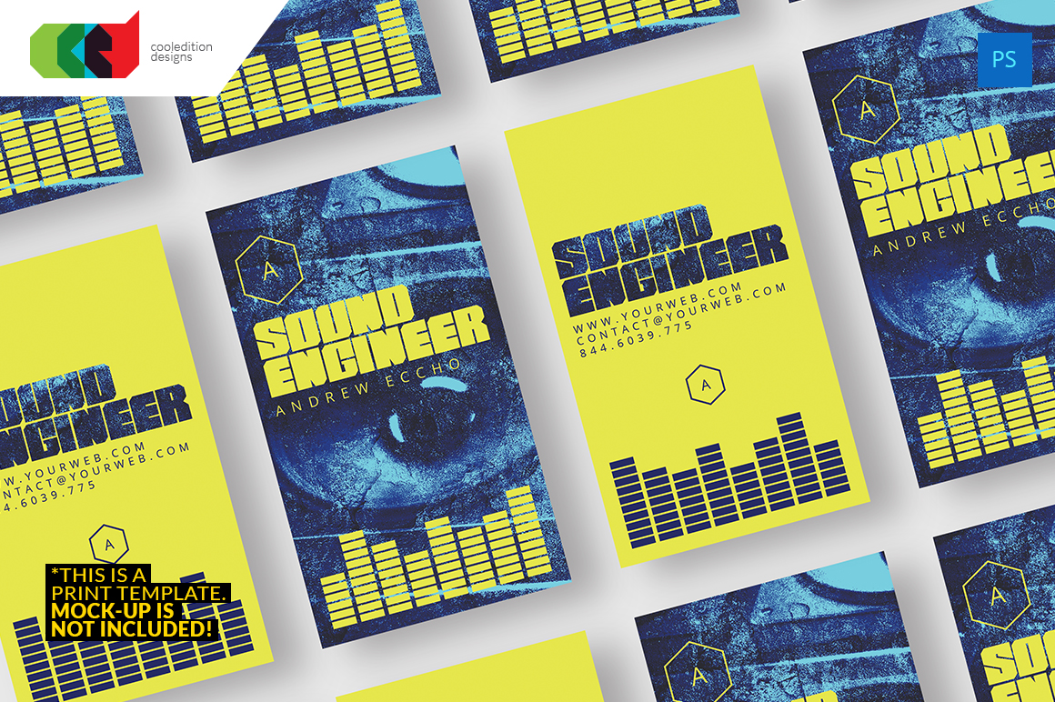 Sound Engineer - Business Card 47 ~ Business Card Templates on Creative ...
