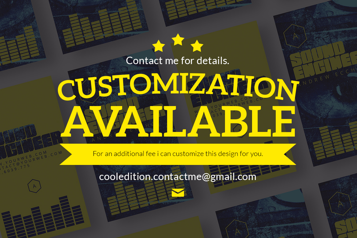 Sound Engineer - Business Card 47 ~ Business Card Templates on Creative ...