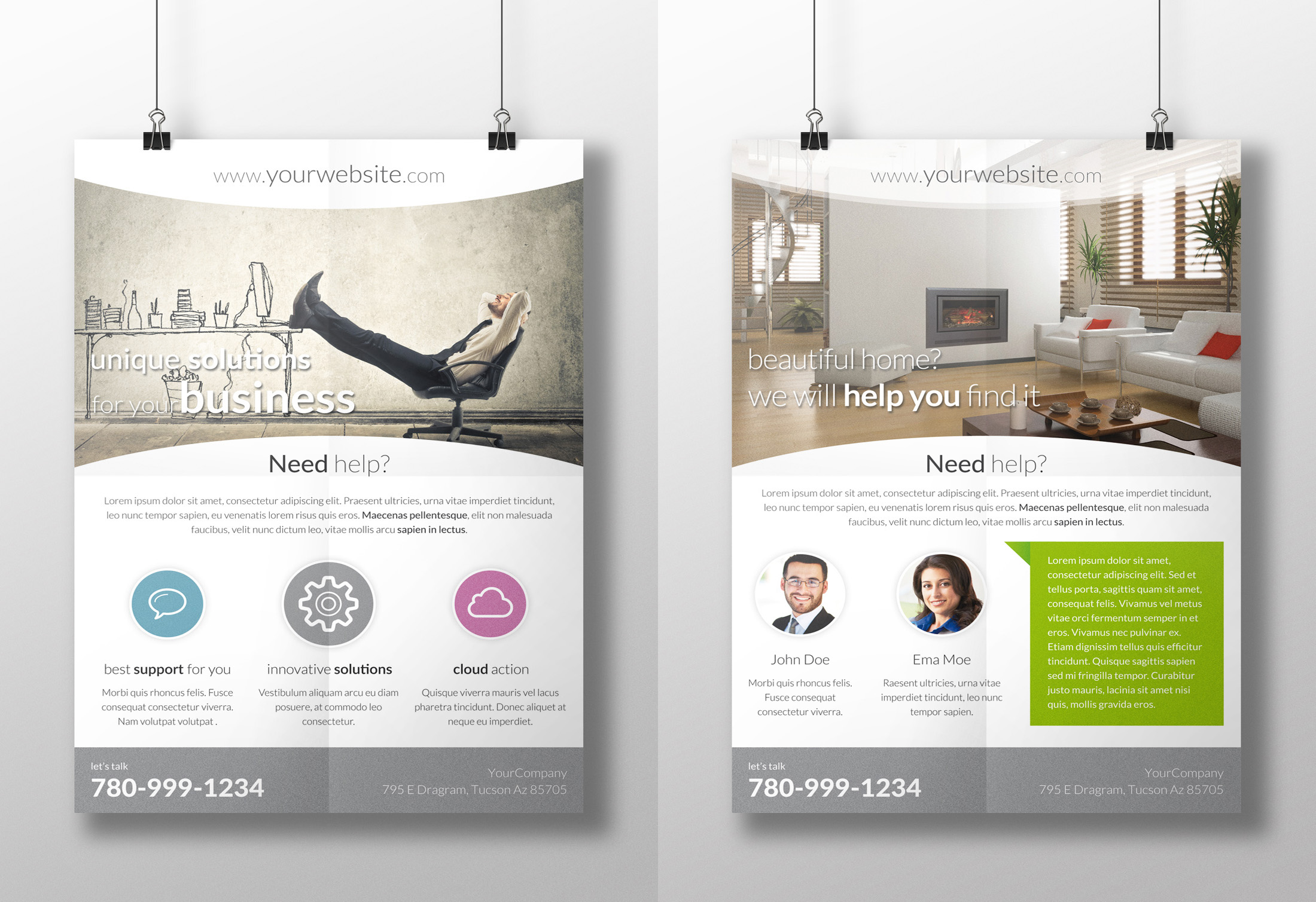 Univerlas Sample A4 Flyer ~ Flyer Templates on Creative Market